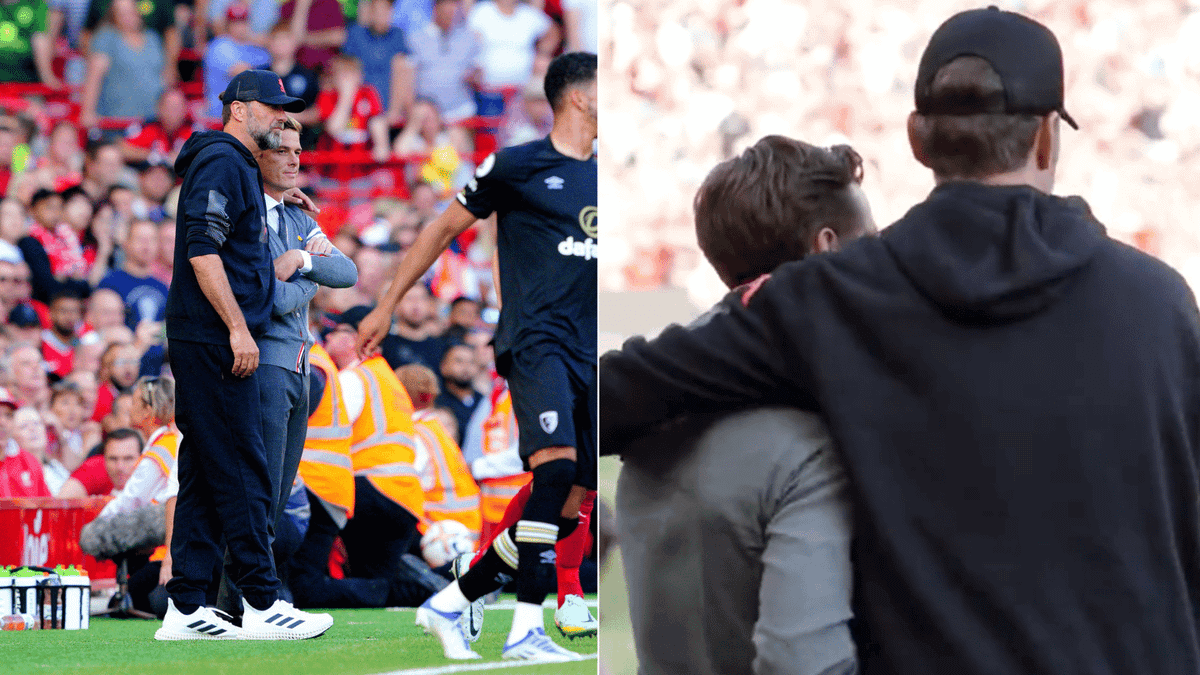 Pundit joins calls that Jurgen Klopp putting his arm around Scott ...