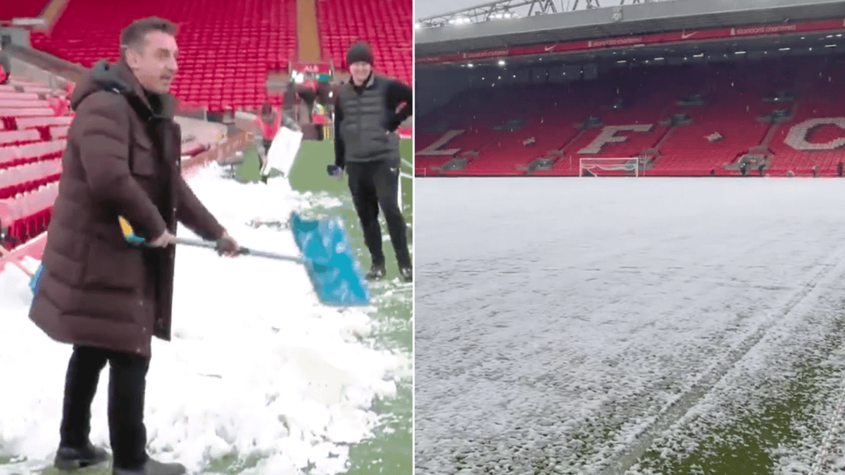 Fans notice what Gary Neville did to try and get Liverpool vs Man ...