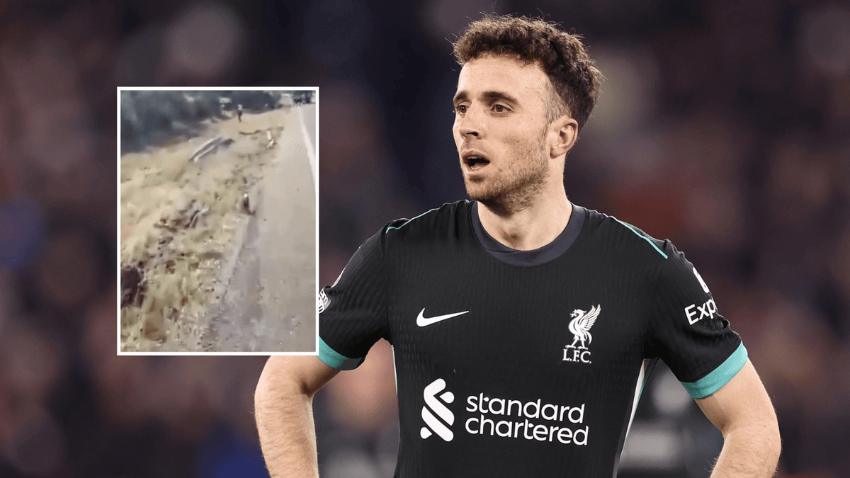 Diogo Jota car crash scene footage emerges after tragic death of ...