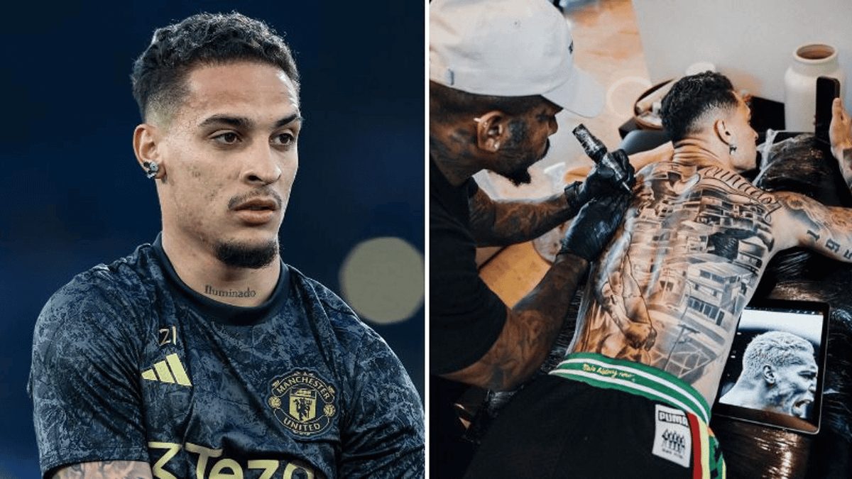 Man Utd fans stunned after seeing what Antony just got tattooed on his body
