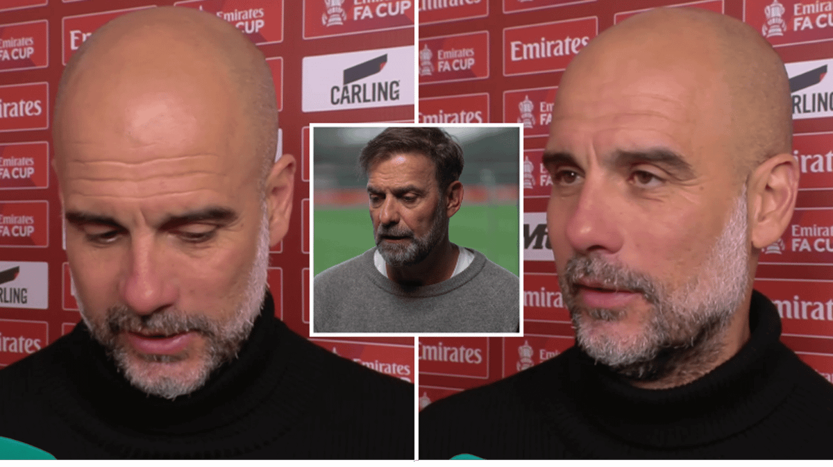 Pep Guardiola had some touching words for Jurgen Klopp in post-match ...