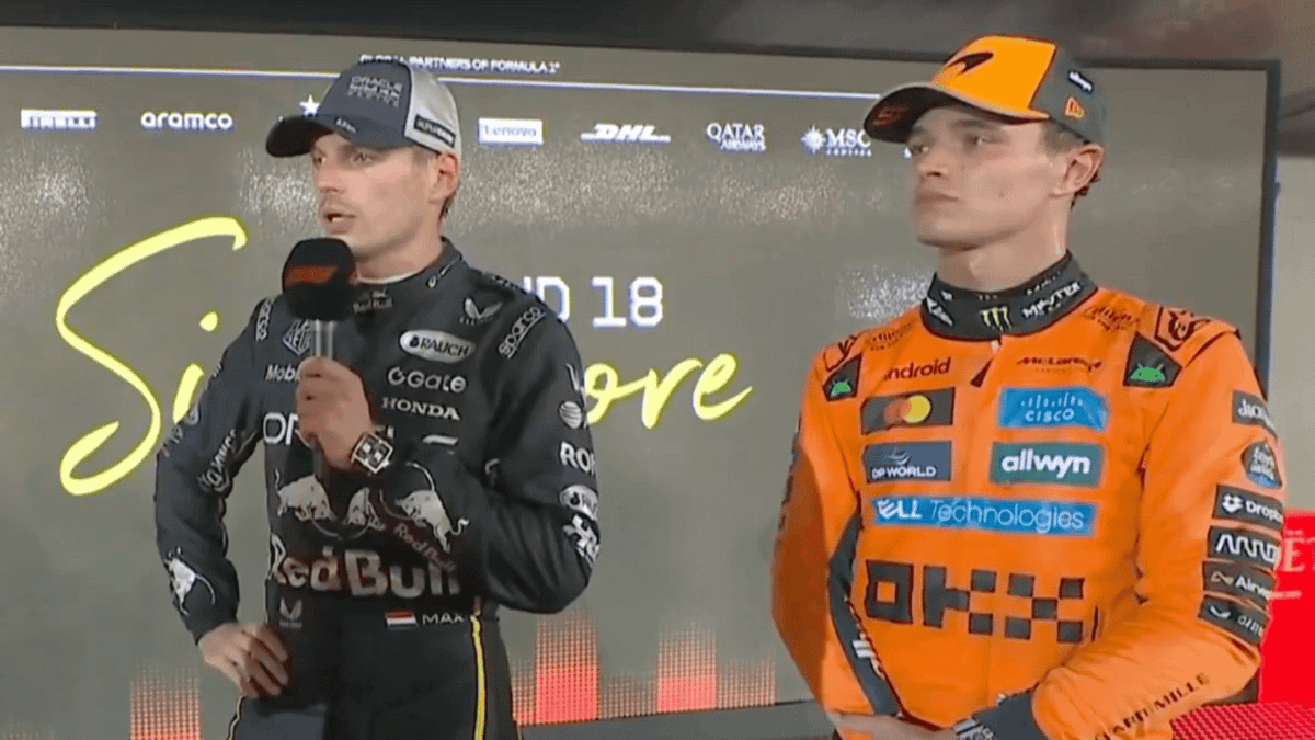 Fans Spot Lando Norris Detail in Max Verstappen Post After Singapore GP ...