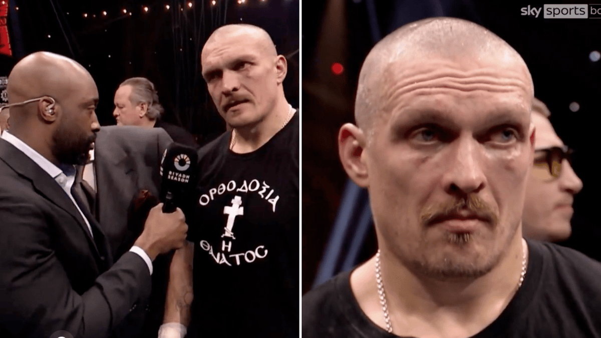 Oleksandr Usyk had the coldest response when reporter questioned if the ...
