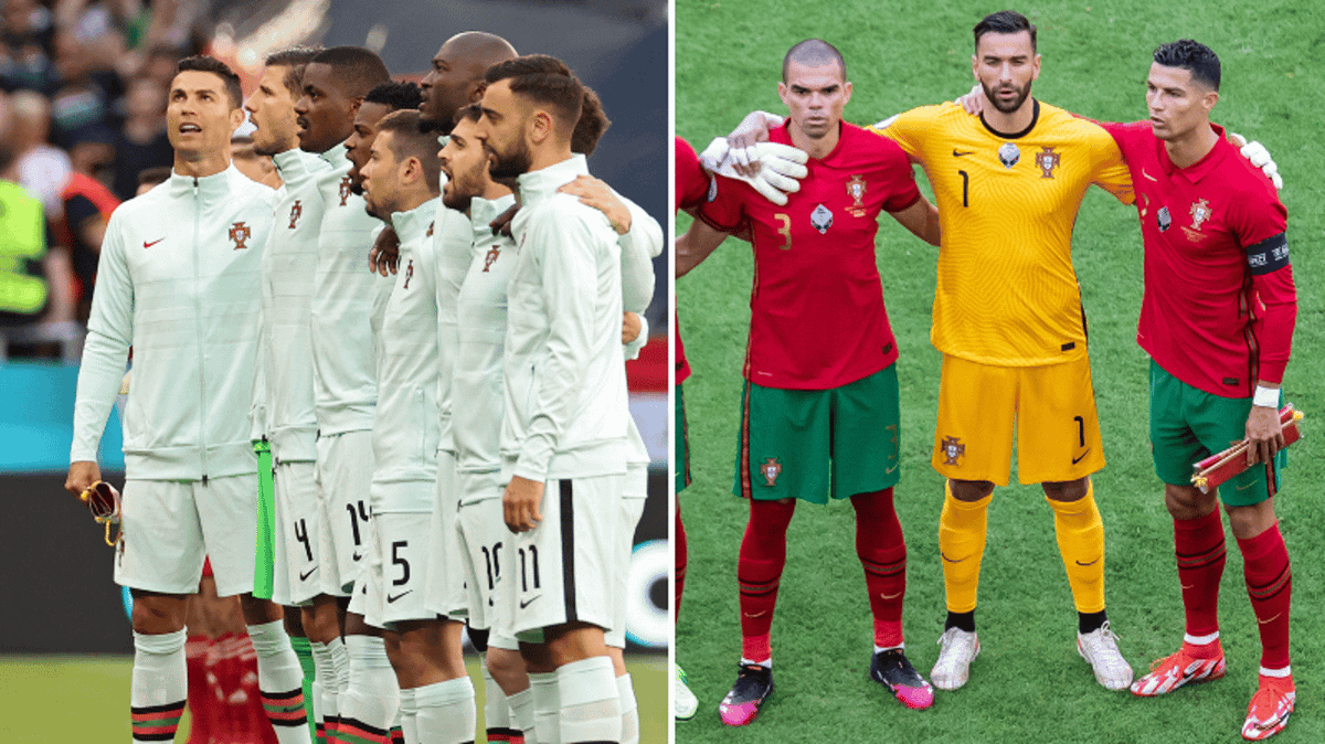 Why Cristiano Ronaldo stands sideways for Portugal's national anthem