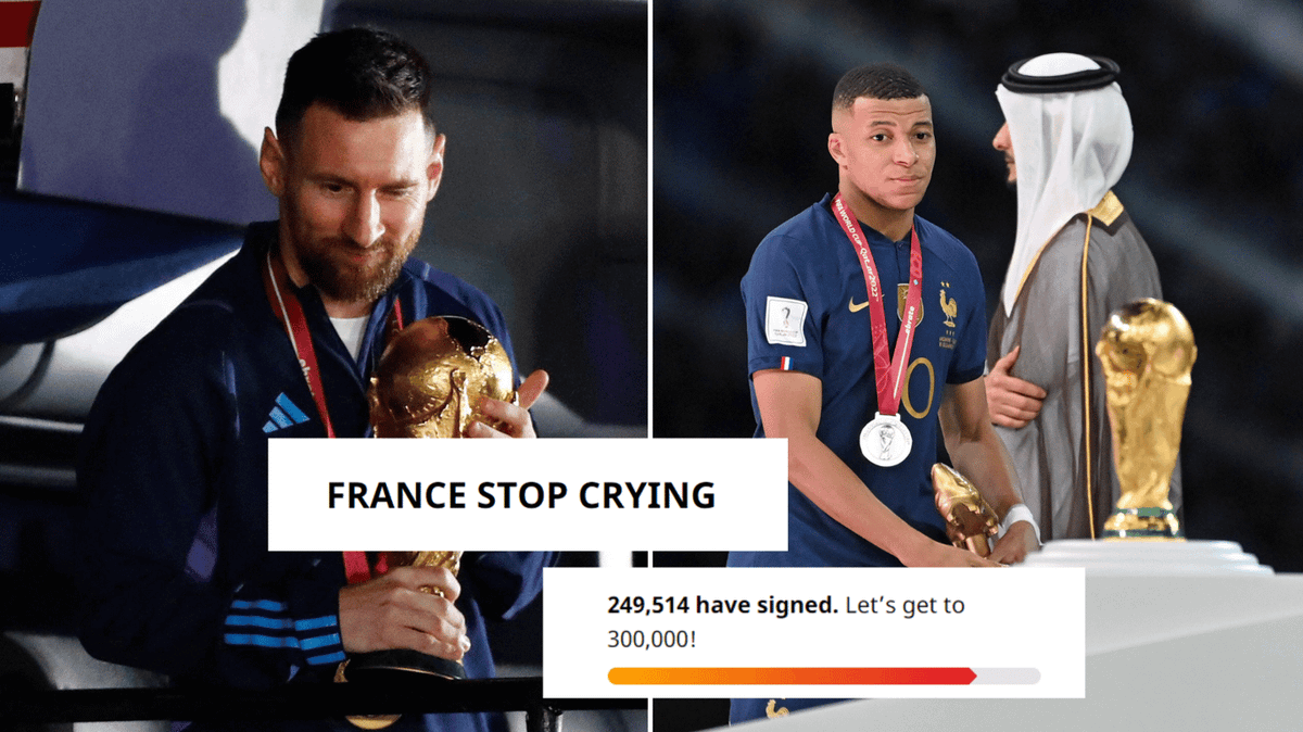 There's a new petition asking France to 'stop crying' after World Cup ...
