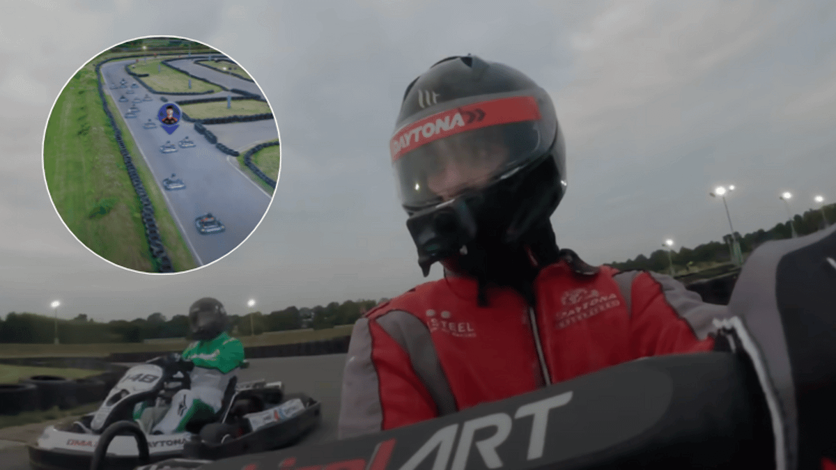 Current F1 driver goes undercover in amateur go-kart event and the ...