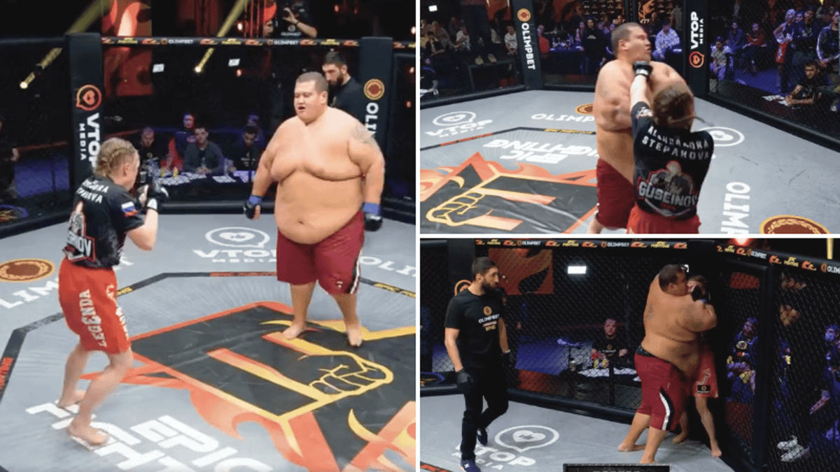 32 Stone Heavyweight Took On 8 Stone Female Fighter In Ultimate MMA ...