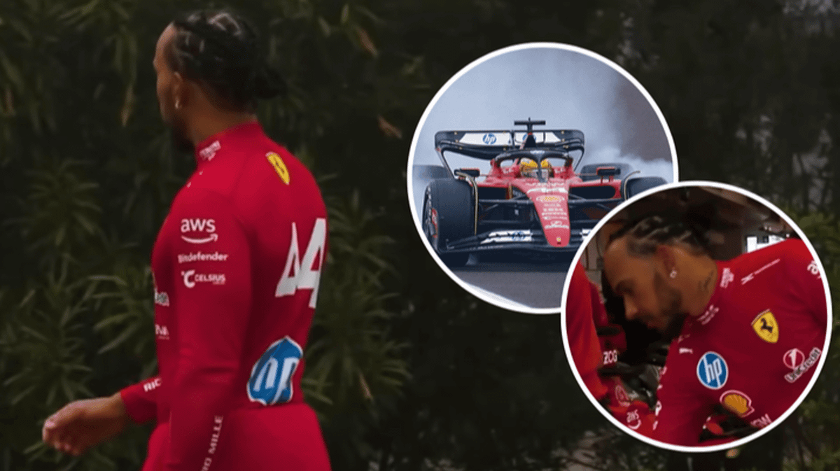 Lewis Hamilton suffers crash in second Ferrari test after 'losing ...