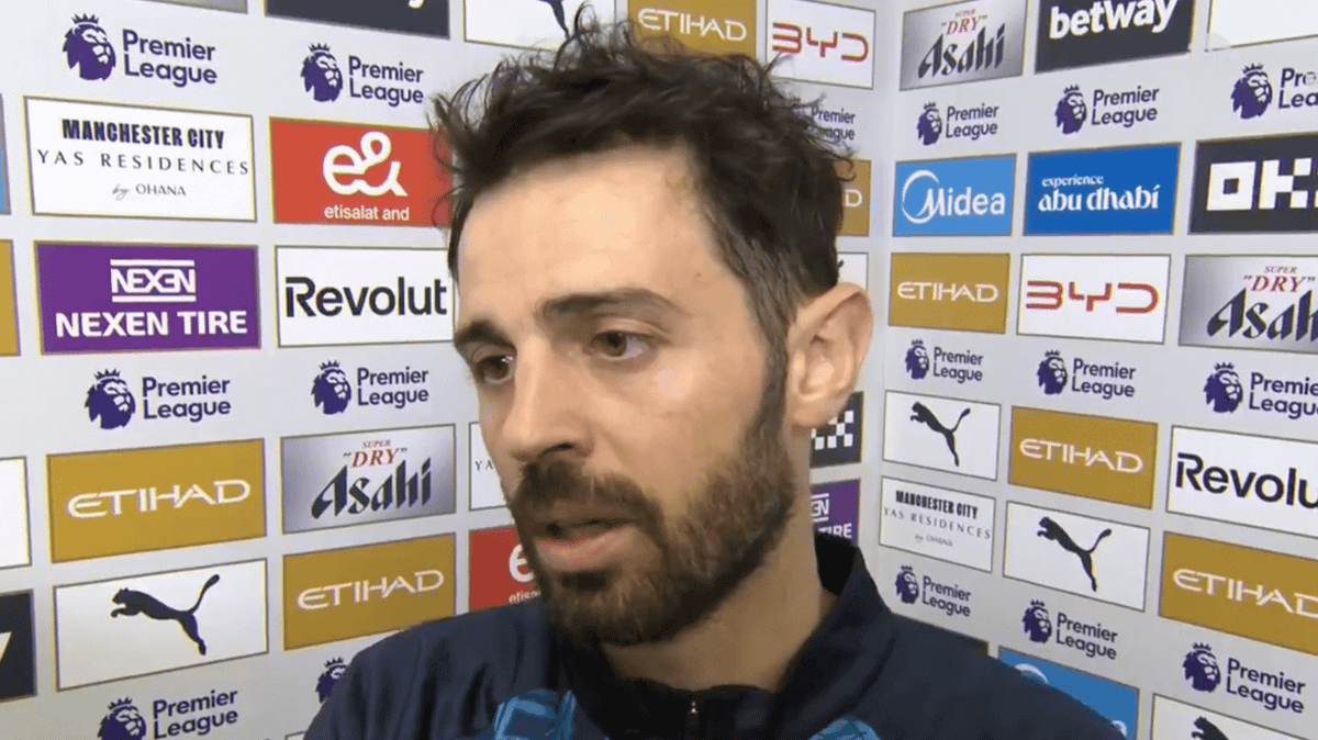 Bernardo Silva labelled 'salty' after comments following Man City's draw