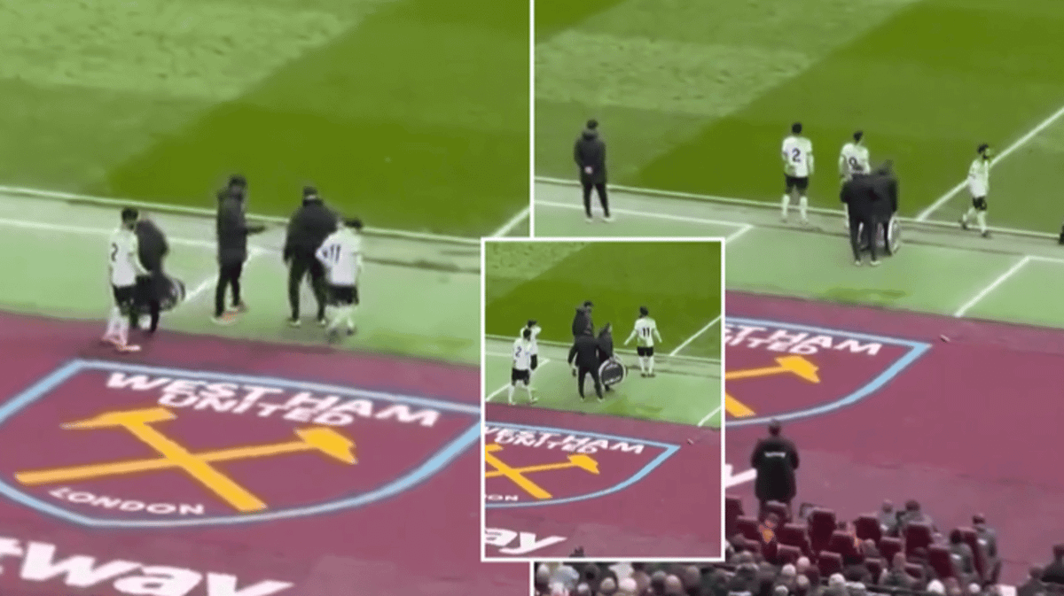 New angle of Mohamed Salah's argument with Jurgen Klopp not shown on ...