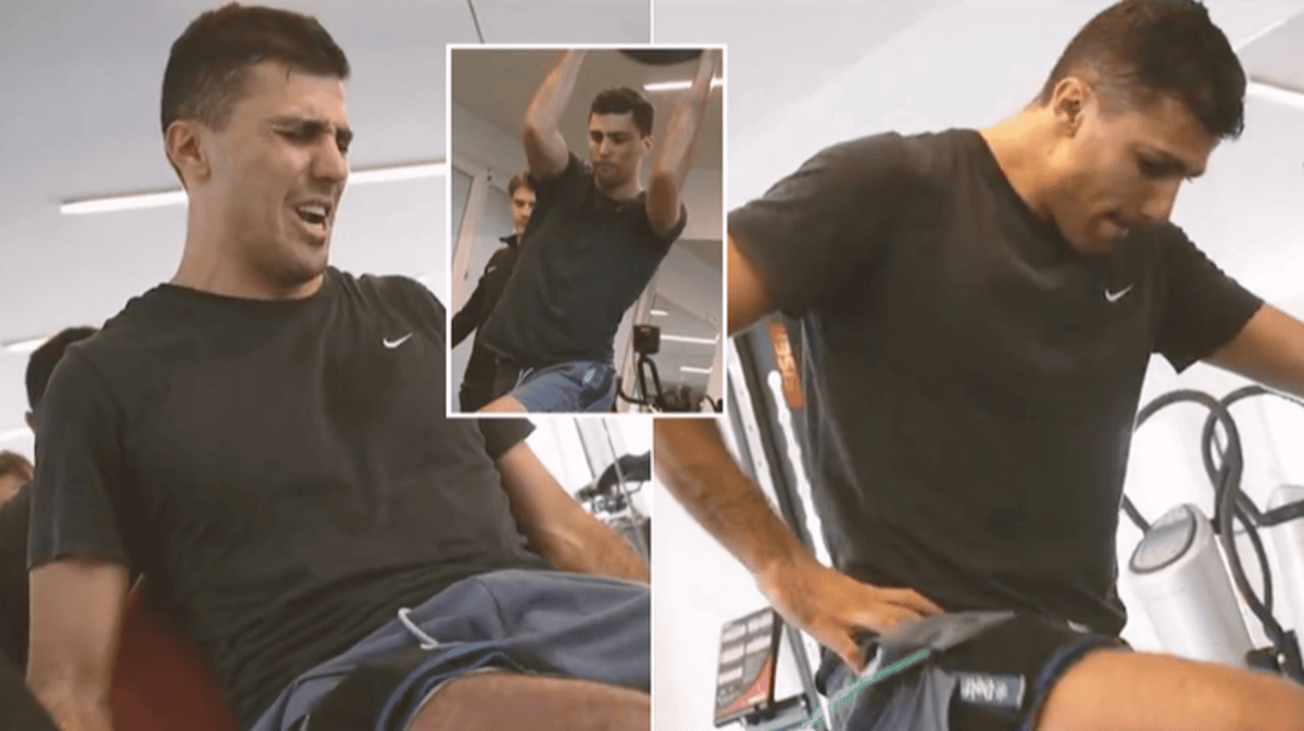 First picture emerges of Rodri's scar after surgery on ACL injury ...