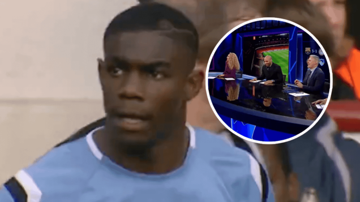 Micah Richards Watches Man City Debut Live on CBS as Carragher Spots ...