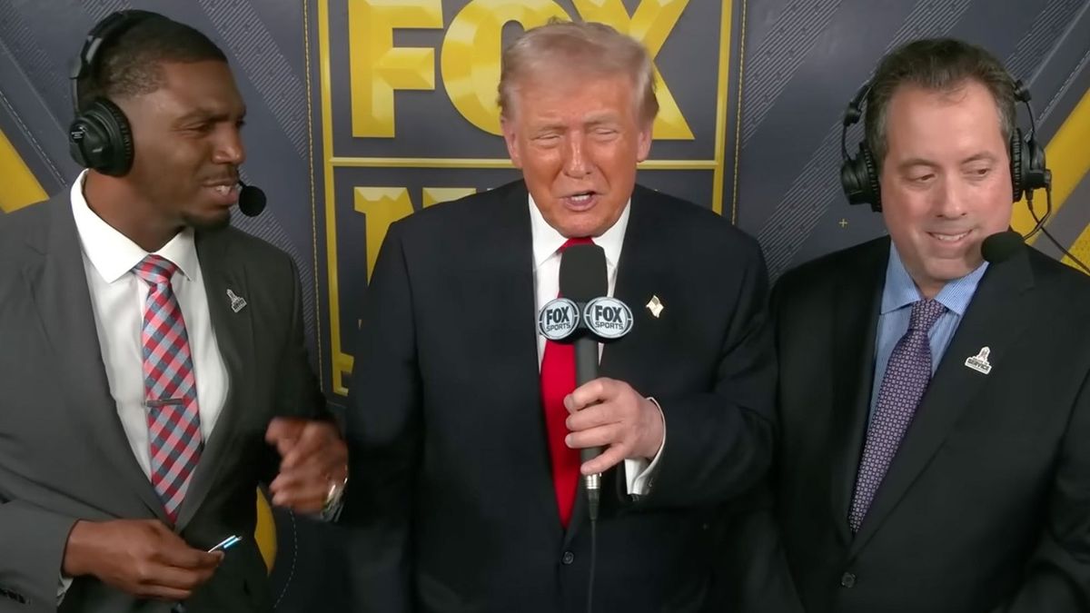 FOX Analyst Slammed for 'Cringe' Comment to Donald Trump in NFL Interview
