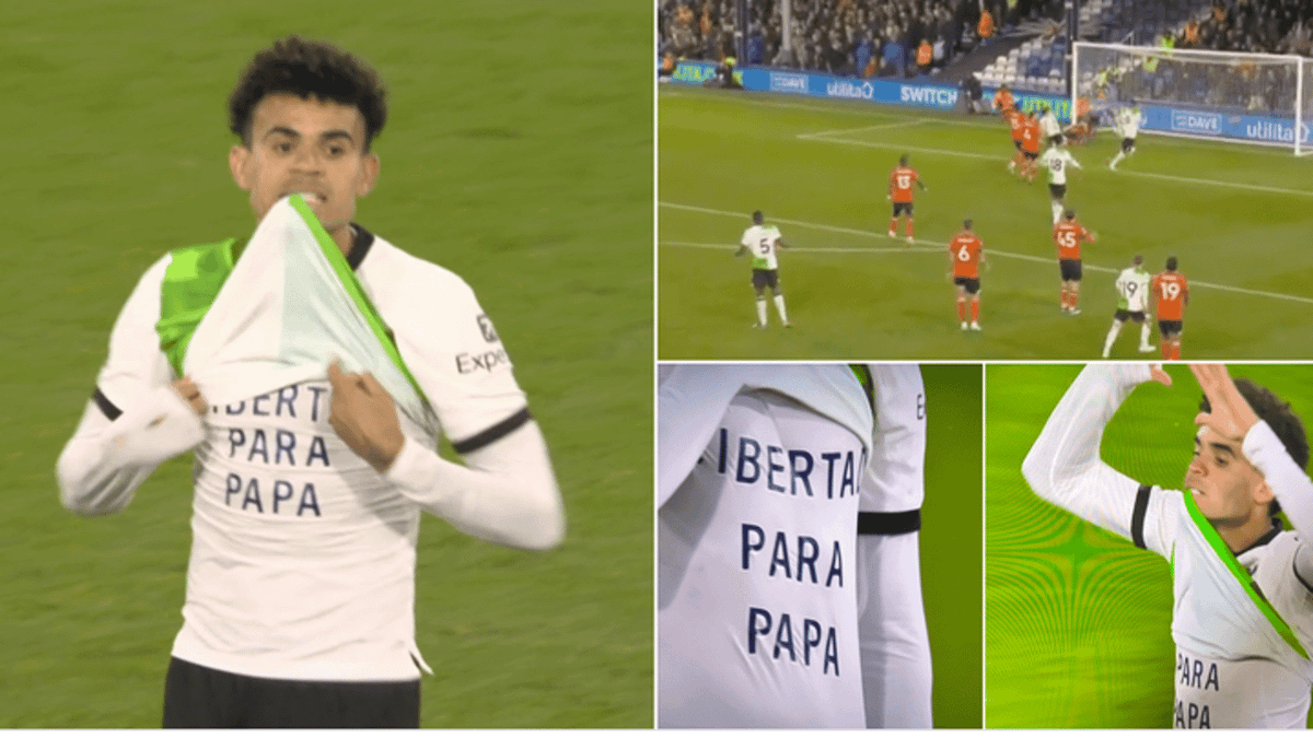 Luis Diaz unveils tribute to his father after scoring stoppage time ...