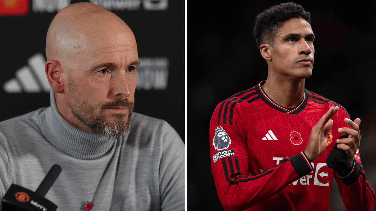 Erik ten Hag breaks silence on Raphael Varane’s Man United future amid ...