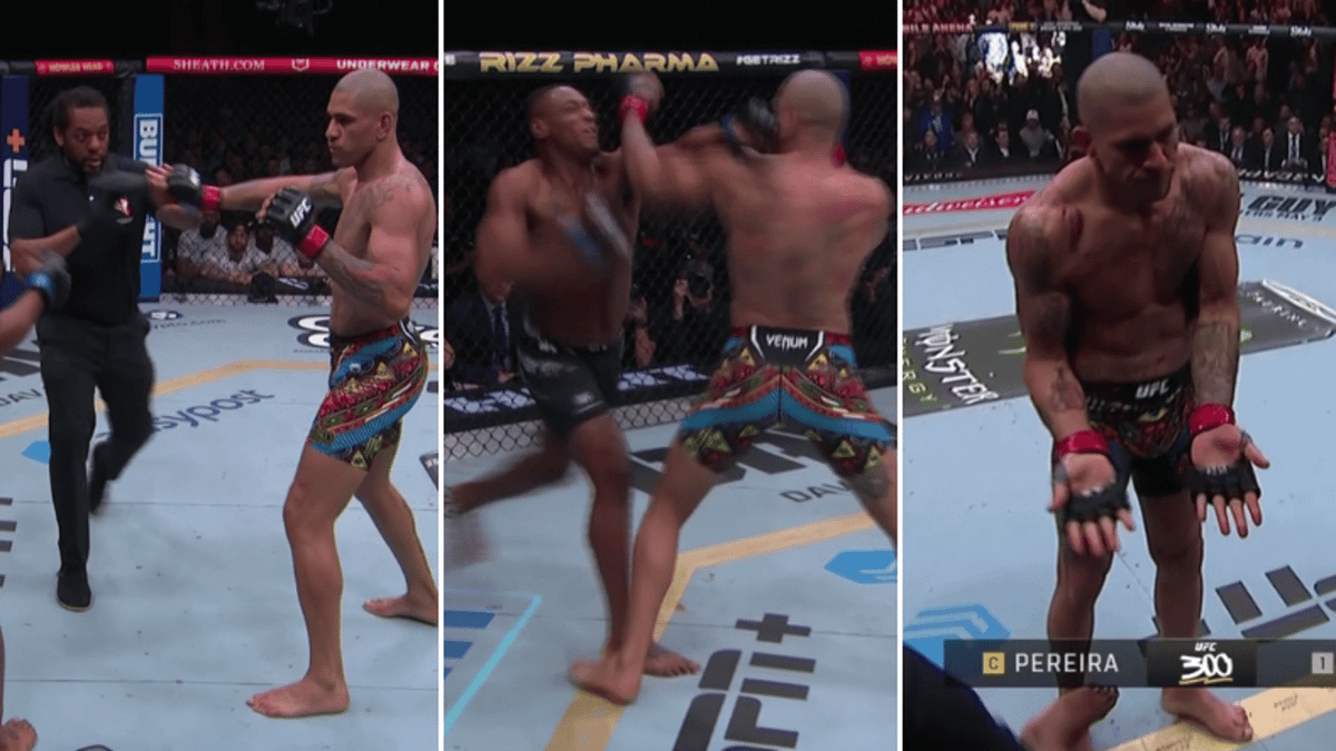 Alex Pereira destroys Jamahal Hill in the first round to defend title ...