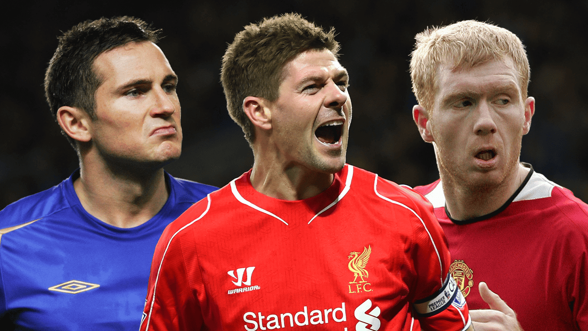Paul Scholes, Steven Gerrard and Frank Lampard debate settled as top 10 ...