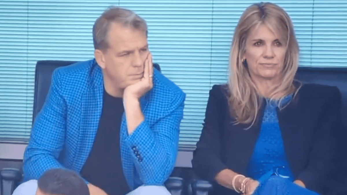 Chelsea fans spot awkward moment between Todd Boehly and his wife live ...