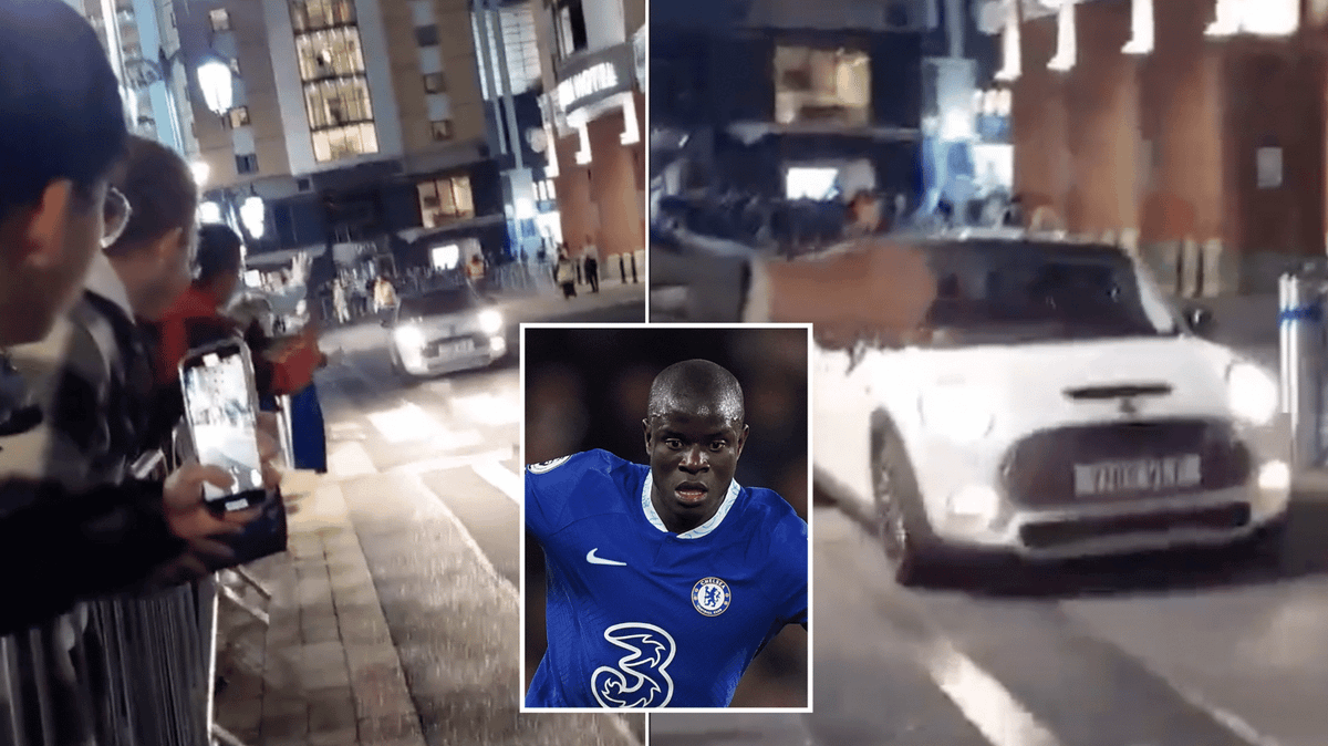 N'Golo Kante received a standing ovation from Chelsea fans as he drove ...