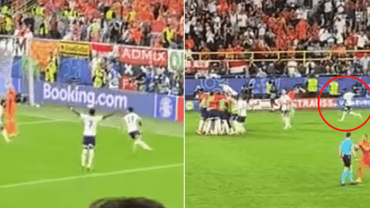 Fan footage captures unseen Bukayo Saka moment during wild celebrations ...
