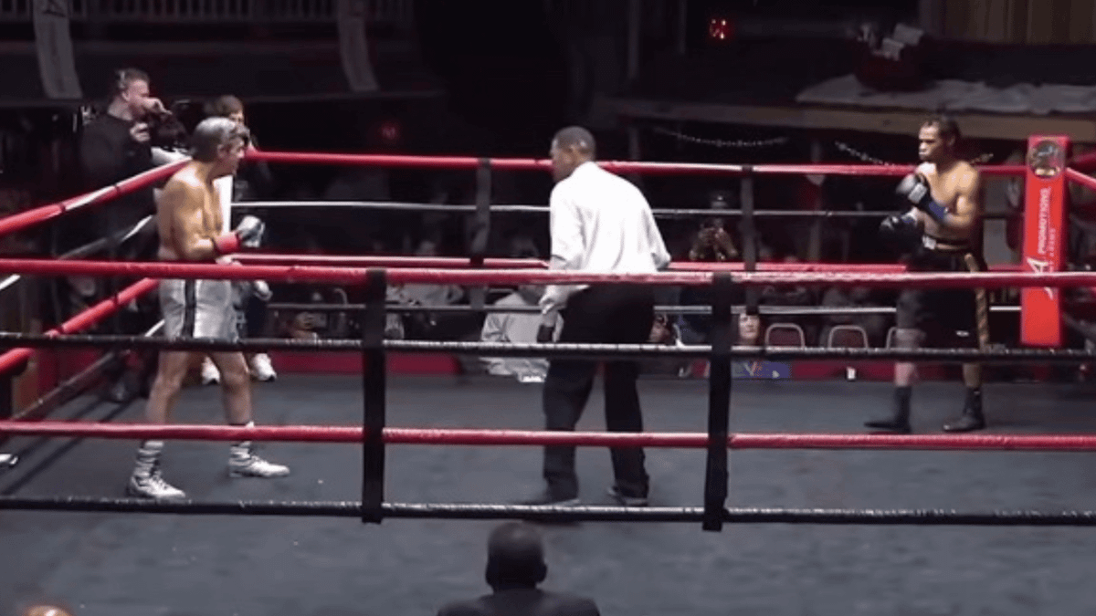 58-year-old man made his professional boxing debut against a 23-year ...