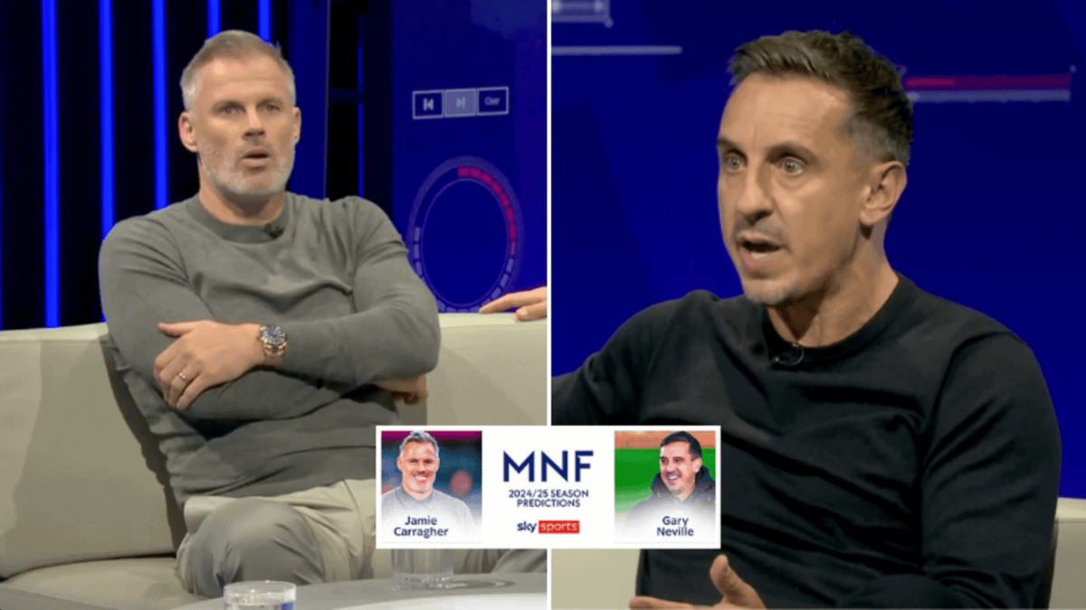Fans left in disbelief over Gary Neville and Jamie Carragher ...