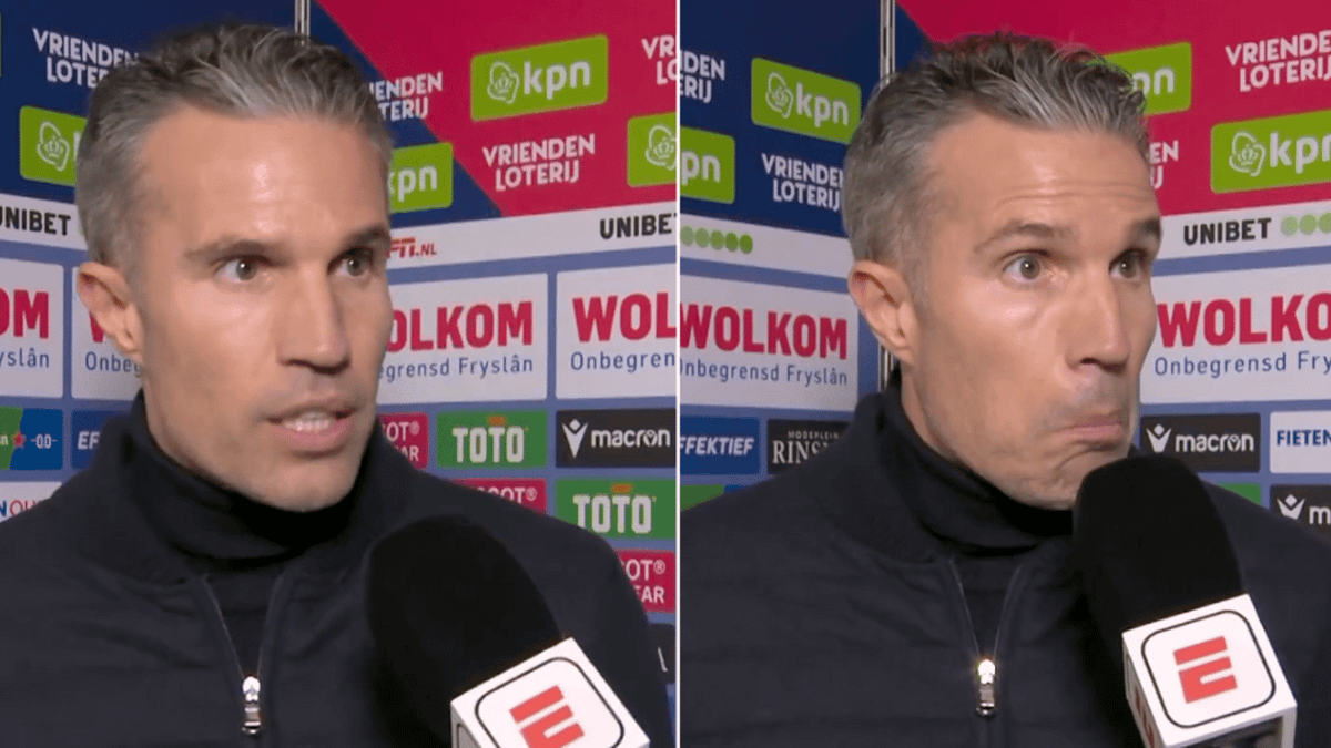 Robin van Persie was beyond angry in post-match interview after ...