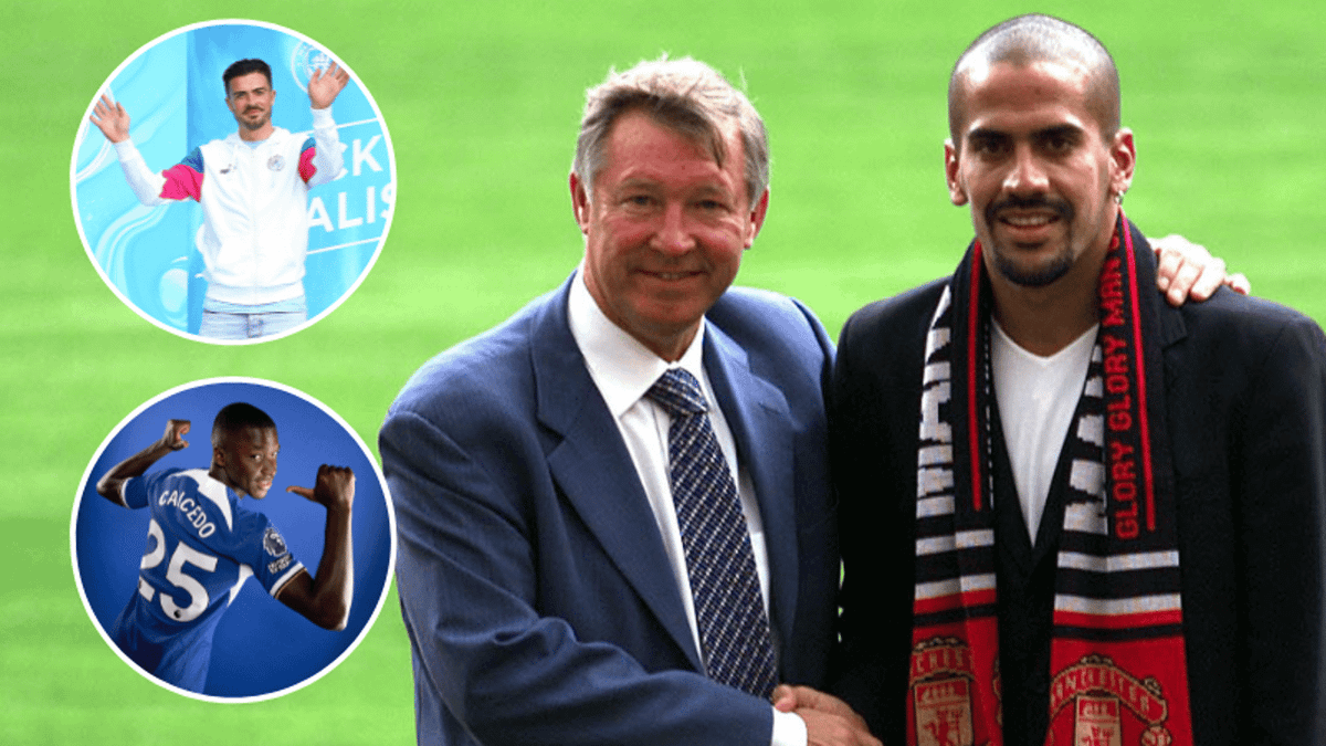Top 20 Premier League transfer spends adjusted for inflation revealed ...