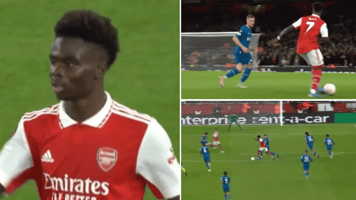 Bukayo Saka’s performance against PSV has got fans comparing him to ...