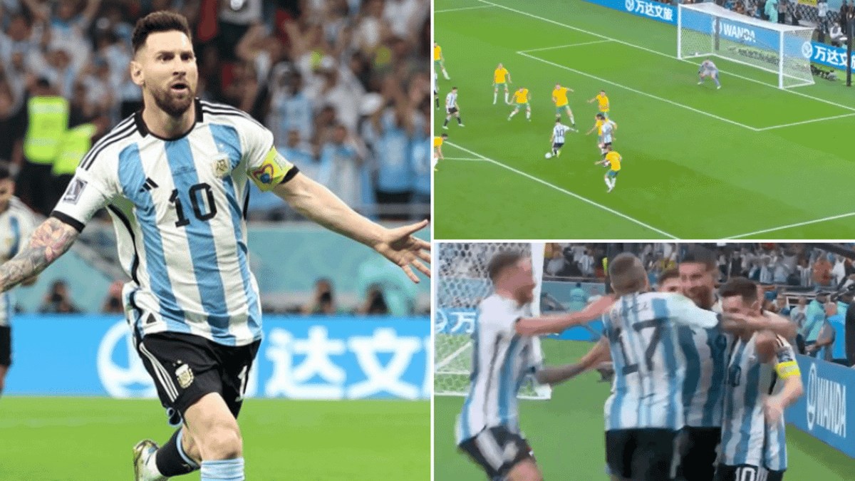 Lionel Messi scores first World Cup knockout goal, the whole move was ...