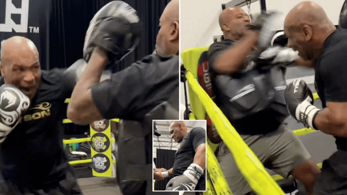 Mike Tyson posts new training footage 50 days out from Jake Paul fight ...
