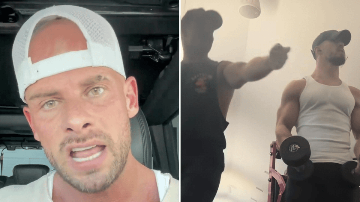 Joey Swoll destroys 'little man' WWE wrestlers after slamming their gym ...