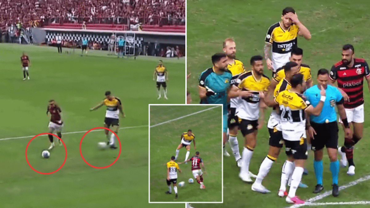 Player used 1000 IQ move to stop opponent scoring in Brazil but fans ...