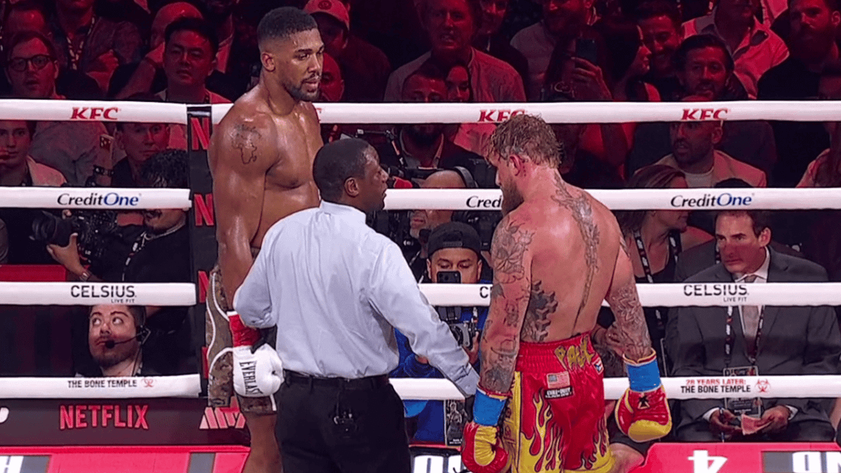 Referee Issued Brutal Mid-Fight Warning to Anthony Joshua and Jake Paul