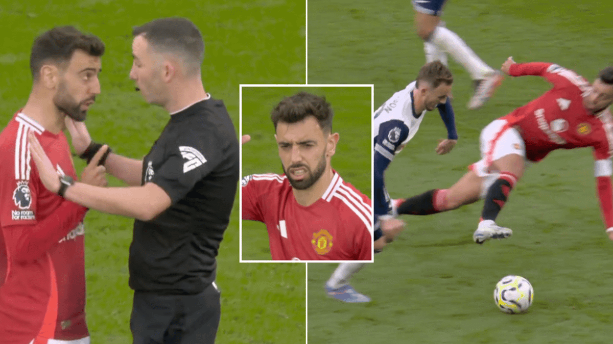 Bruno Fernandes' controversial red card against Spurs has seriously ...