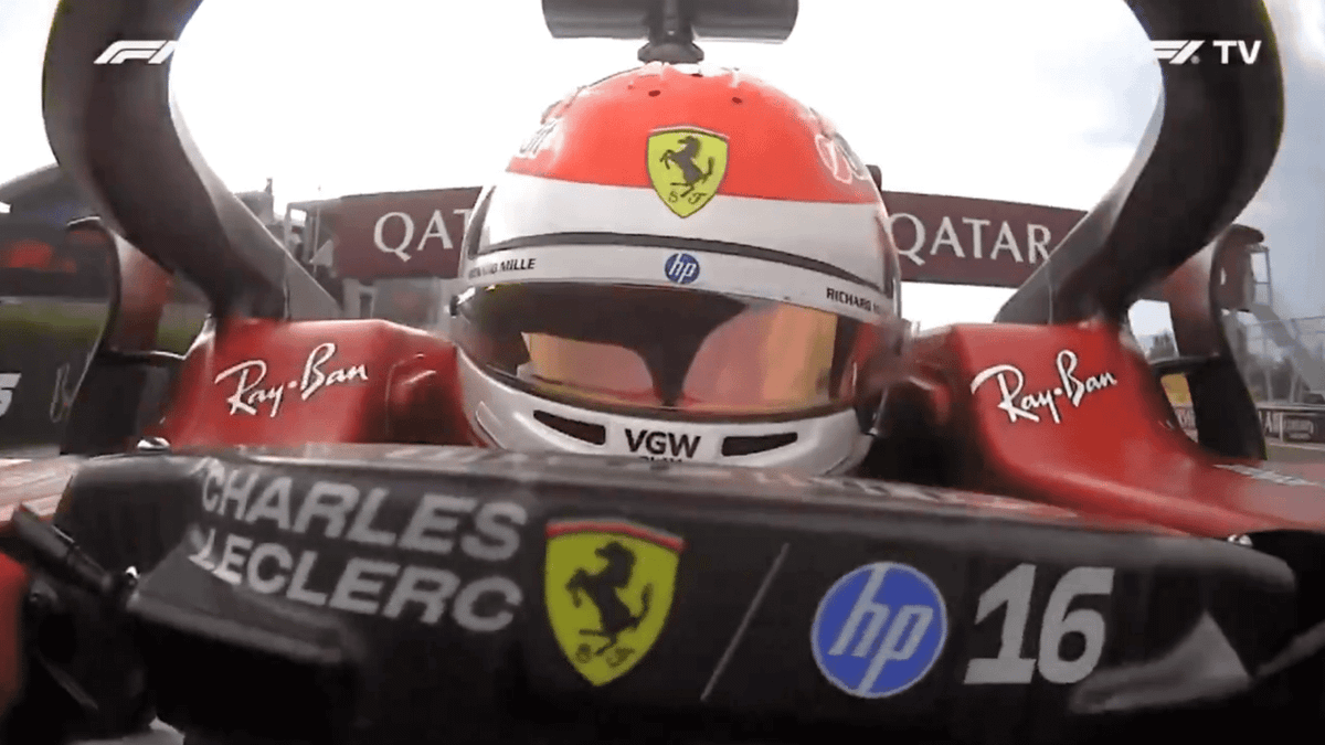 Charles Leclerc's radio message after shock Ferrari pole at Hungarian ...