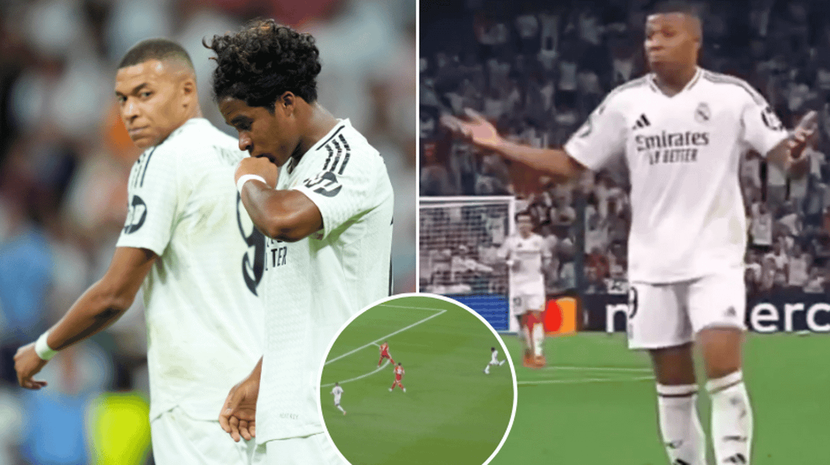 Footage emerges of Kylian Mbappe's reaction to Endrick's goal vs ...