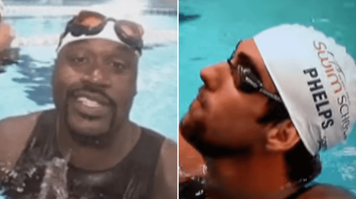 Shaq challenged Olympic legend Michael Phelps to swimming race and ...