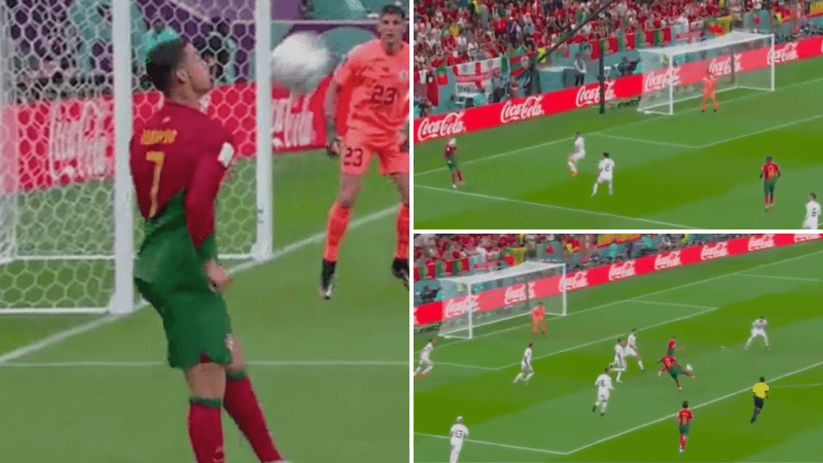 Cristiano Ronaldo nearly produced one of the greatest assists in World ...