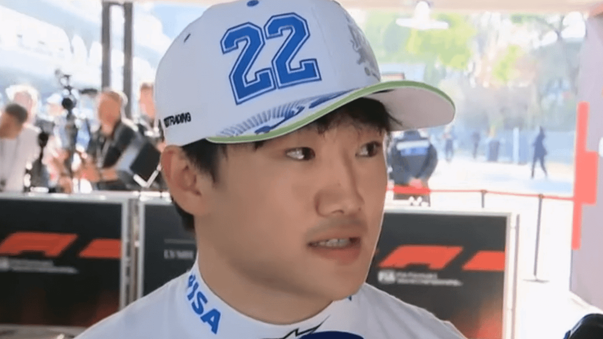 Yuki Tsunoda pulled away by PR manager after giving shocking answer ...