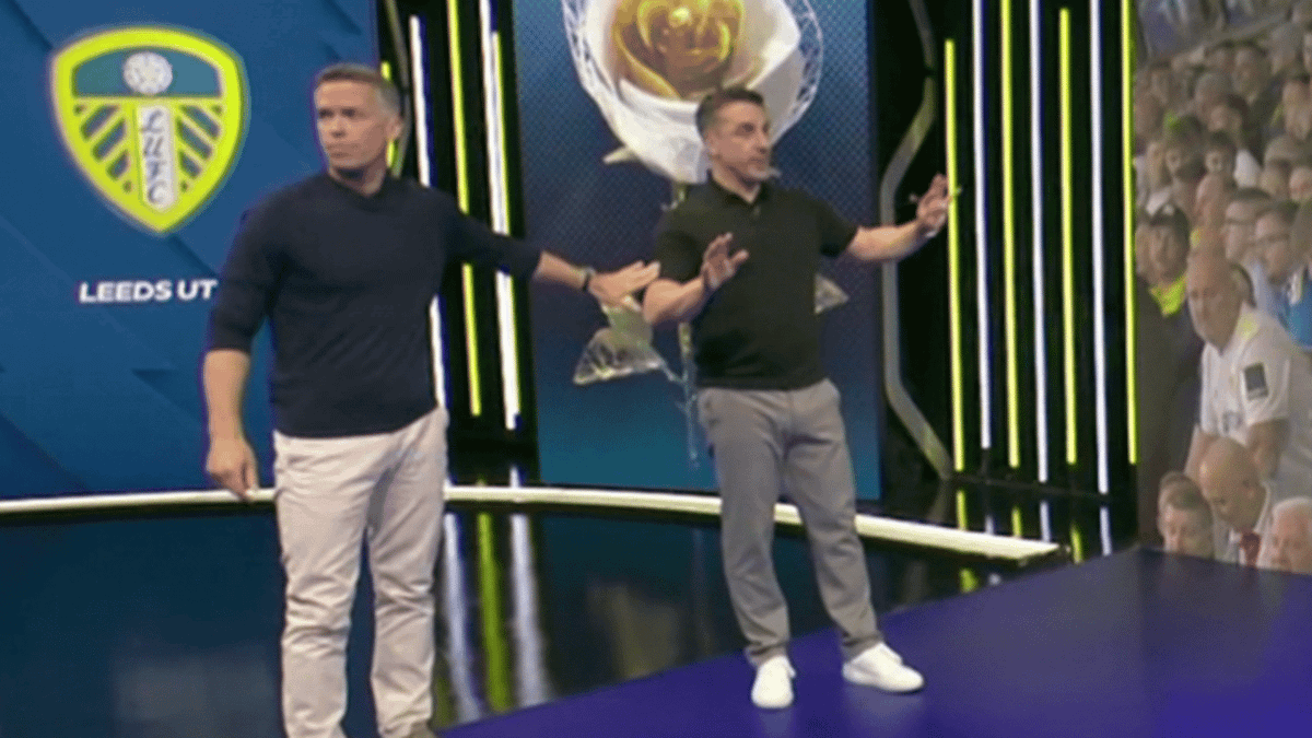 Gary Neville in Sky Sports blunder after making brutal comment thinking ...