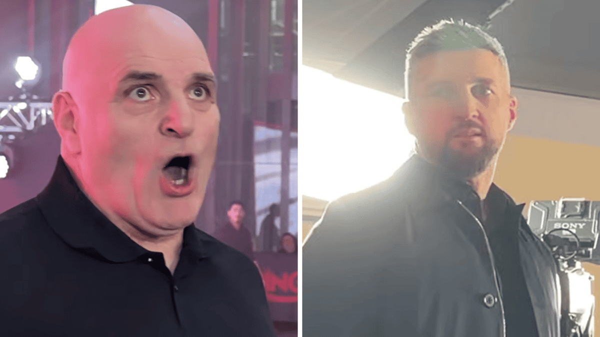 John Fury goes ballistic and hunts down Carl Froch before Tyson Fury ...