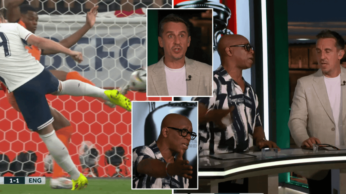 Gary Neville and Ian Wright have heated exchange over 'disgraceful ...