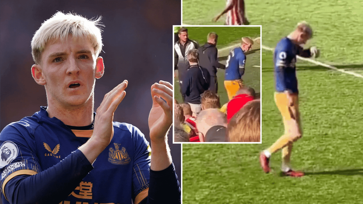 Anthony Gordon has already held 'showdown talks' with Eddie Howe after ...