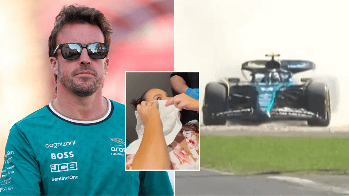 Fernando Alonso 'injured' former tennis star during Australian GP ...