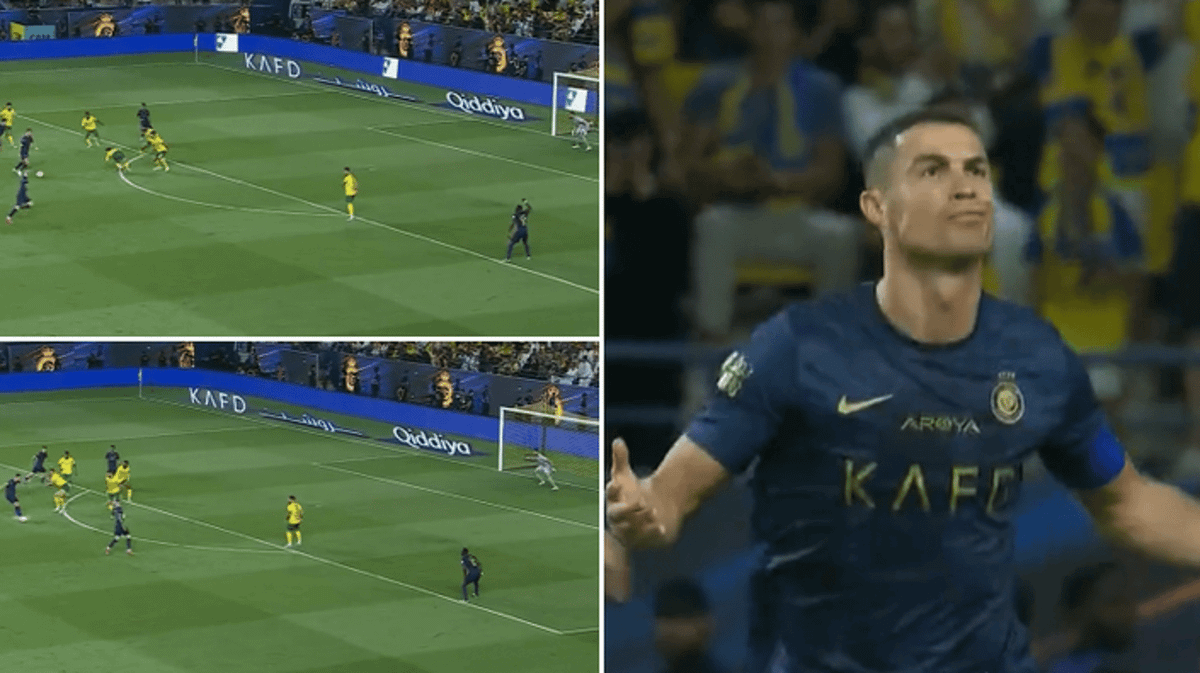 Cristiano Ronaldo scores screamer for Al Nassr after sending defender ...