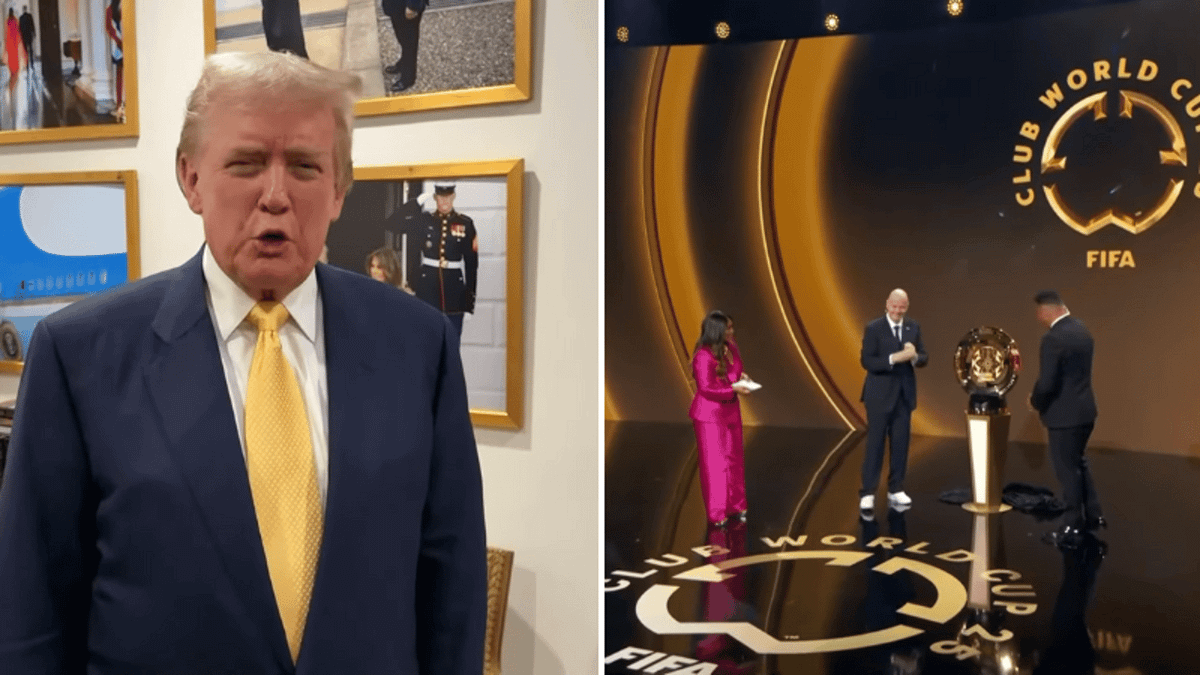 People left confused as Donald Trump addresses fans ahead of Club World ...