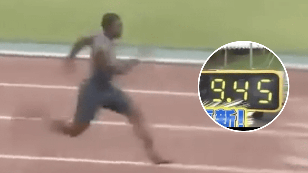 Usain Bolt's world record 100m time was 'beaten' by his toughest ...