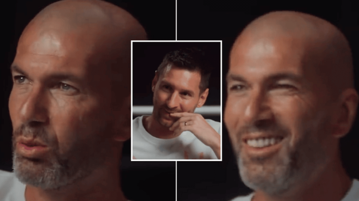 Zinedine Zidane talking about how much he admires Lionel Messi made the ...