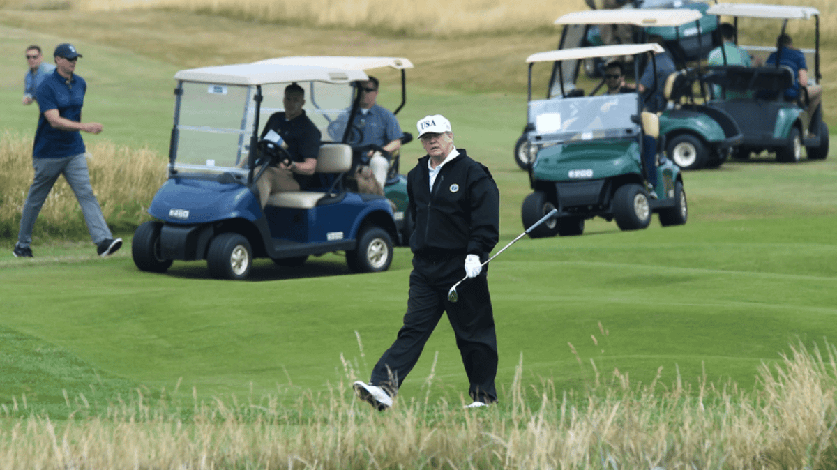 Donald Trump's caddy put man in military chokehold after hearing what ...